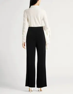Max Mara Solid Stretch Wide-leg Trousers