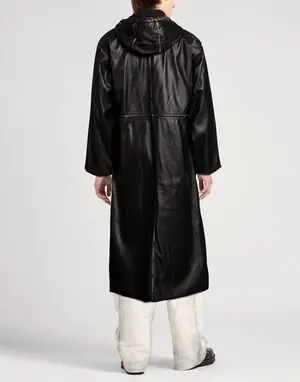 DIESEL® Full-length Hooded Leather Jacket