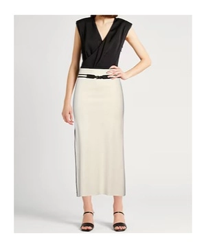 Max Mara Knit Pencil Skirt With Appliqués