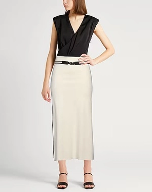Max Mara Solid Knit Pencil Skirt