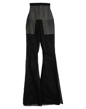 Rick Owens Minimalist Solid Color Flared Pants