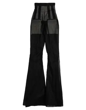 Rick Owens Minimalist Solid Color Flared Pants