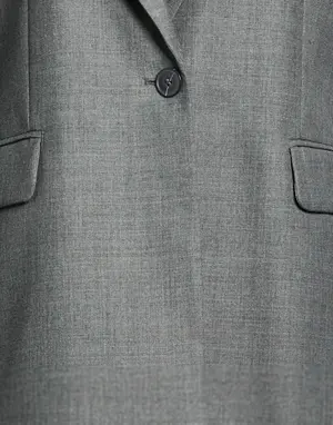 MAXCO. Single-breasted Blazer With Embellished Shoulders