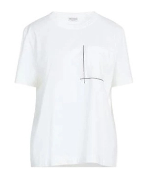Brunello Cucinelli Solid Color Short-sleeved T-shirt - White