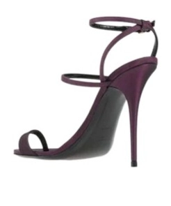 Saint Laurent Satin Pointed-toe Sandals