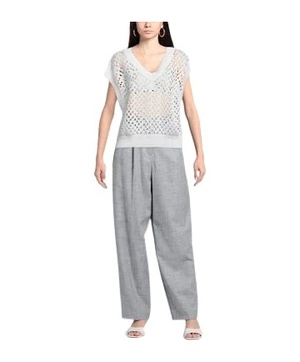 Brunello Cucinelli Solid-color Short-sleeved Knitted Top