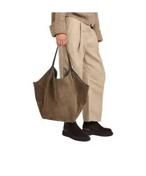 Brunello Cucinelli Reversible Suede Tote Bag