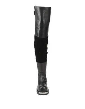 MAISON MARGIELA Solid Color Glossy Platform Boots
