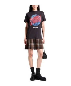 Balenciaga Solid Color T-shirt Dress