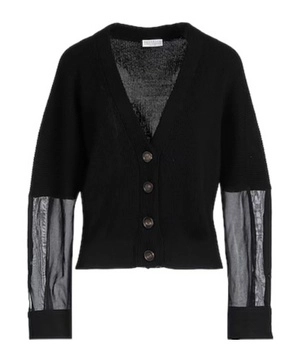 Brunello Cucinelli Solid Lightweight Knit Top - Black