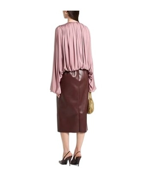 Saint Laurent Solid-color Long-sleeved Top