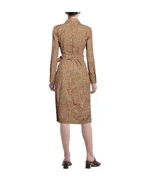 Max Mara Colorful Long-sleeved Dress