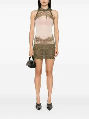 JEAN PAUL GAULTIER Sleeveless Grid Dress