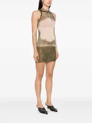 JEAN PAUL GAULTIER Sleeveless Grid Dress