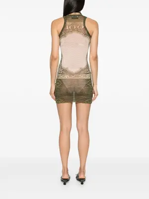 JEAN PAUL GAULTIER Sleeveless Grid Dress