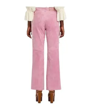 Chloé Flared-leg Suede Trousers