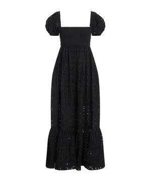 GANNI Simple Lace Short-sleeved Dress
