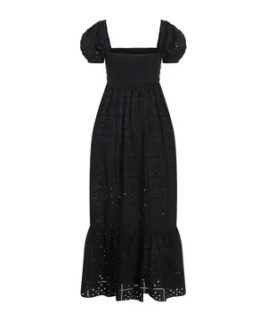 GANNI Simple Lace Short-sleeved Dress