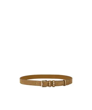 Valentino Garavani Rockstud Suede Belt - Brown