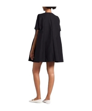 Marni Solid-color Embroidered Short-sleeved Dress