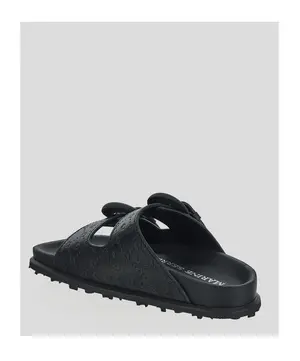 MARINE SERRE Buckle Slippers