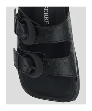 MARINE SERRE Buckle Slippers