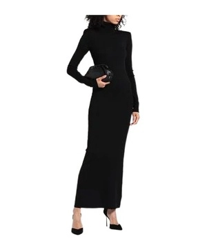 Saint Laurent Tailored Wool Dress - Black