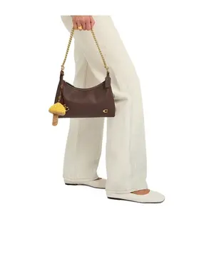 COACH Mushroom-shaped Straw Bag Charm