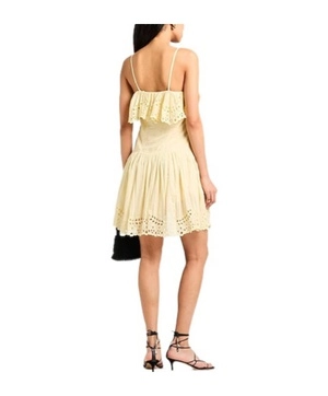 Isabel Marant Étoile Sleeveless Broderie Anglaise Tiered Dress