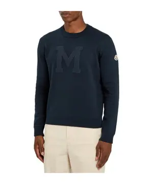 Moncler Logo-embroidered Cotton-blend Jumper
