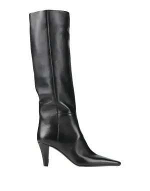 Saint Laurent Leather Square Toe Boots