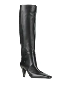 Saint Laurent Leather Square Toe Boots