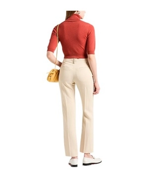 Brunello Cucinelli Solid Cashmere Knit Short Sleeve Top