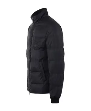 Etro Logo Embroidered Zip Up Padded Jacket