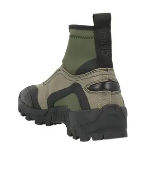 GANNI Zip-up Low-heel Hiking Boots
