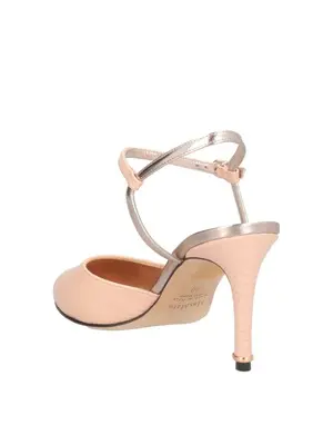 Max Mara Snakeskin-embossed Stiletto Pumps With Ankle Strap