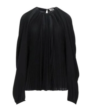 Saint Laurent Solid-color Long-sleeved Top - Black