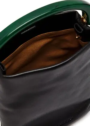 Dries Van Noten Leather Top Handle Bag