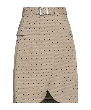 GANNI Houndstooth Mini Skirt With Belt Detail