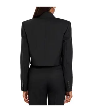 Givenchy Wool And Mohair-blend Cropped Blazer