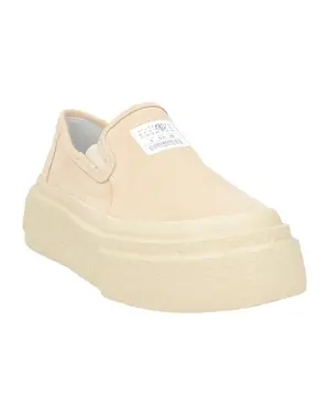 MAISON MARGIELA Suede Slip-on Flatforms