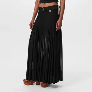 Burberry Pleat Blk Skirt