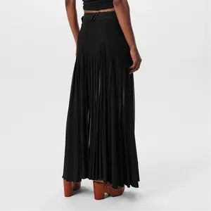 Burberry Pleat Blk Skirt