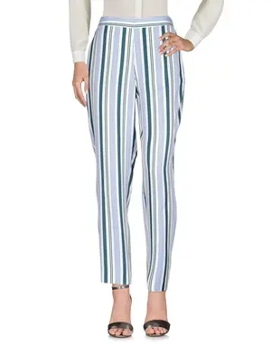 Tory Burch Striped Satin Casual Pants