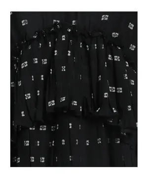 GANNI Pleated V-neck Top