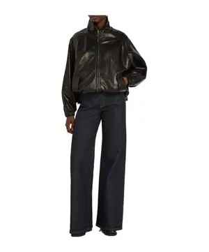 Brunello Cucinelli Funnel-neck Leather Jacket