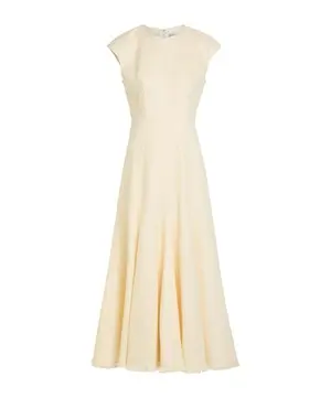 Gabriela Hearst Silk And Wool-blend Midi Dress - Nude