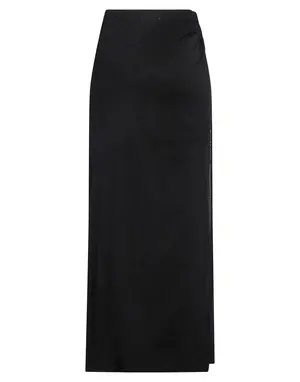 Saint Laurent Solid Color Tulle Midi Skirt