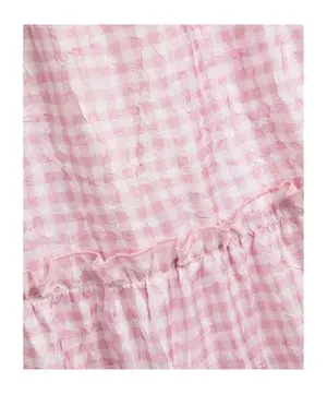 GANNI Checked Sleeveless Maxi Dress