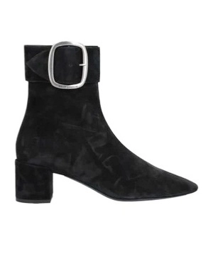 Saint Laurent Round-toe Chunky-heel Ankle Boots
